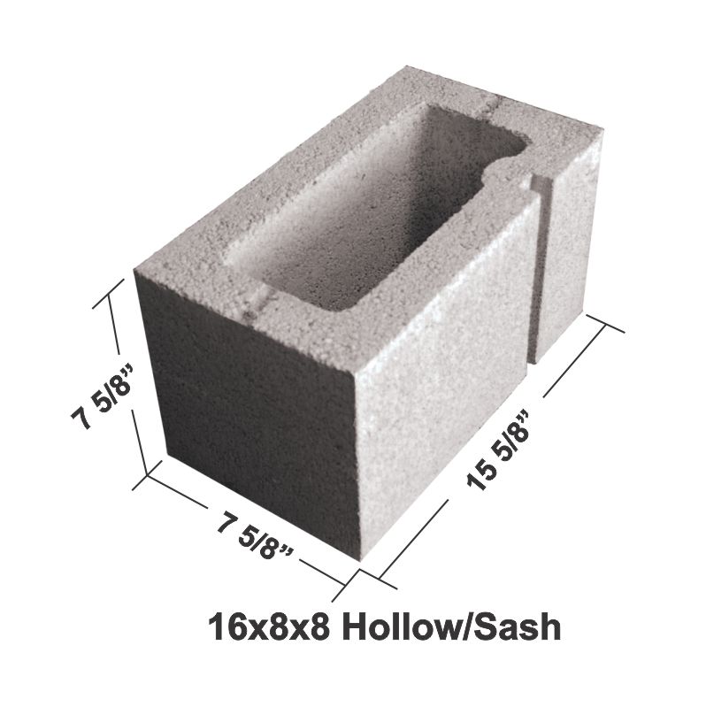 16x8x8 Hollow Sash